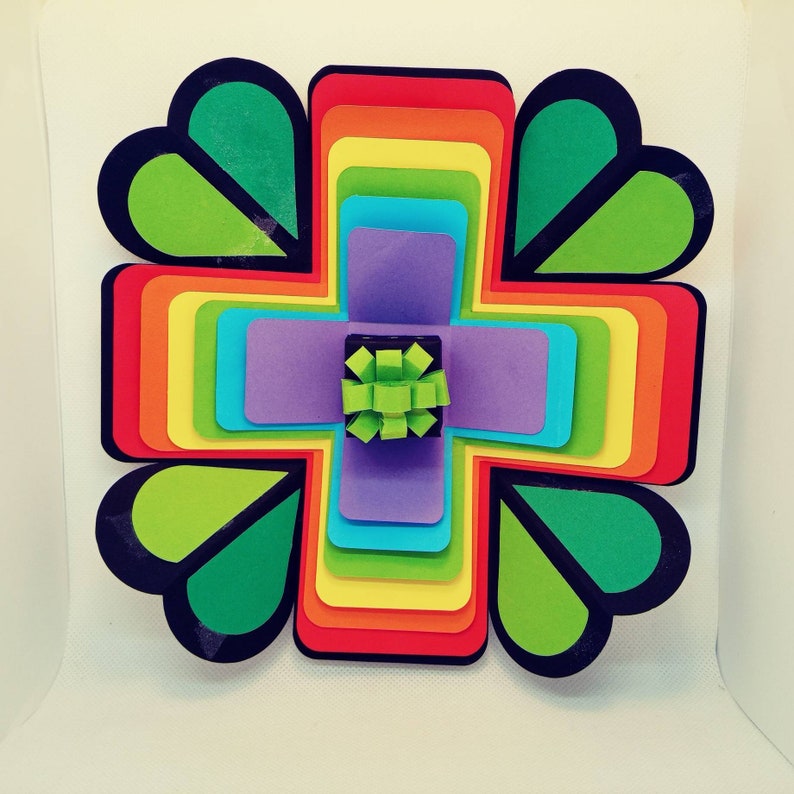 SVG Exploding Box Shamrock Rainbow St. Patrick's - Etsy