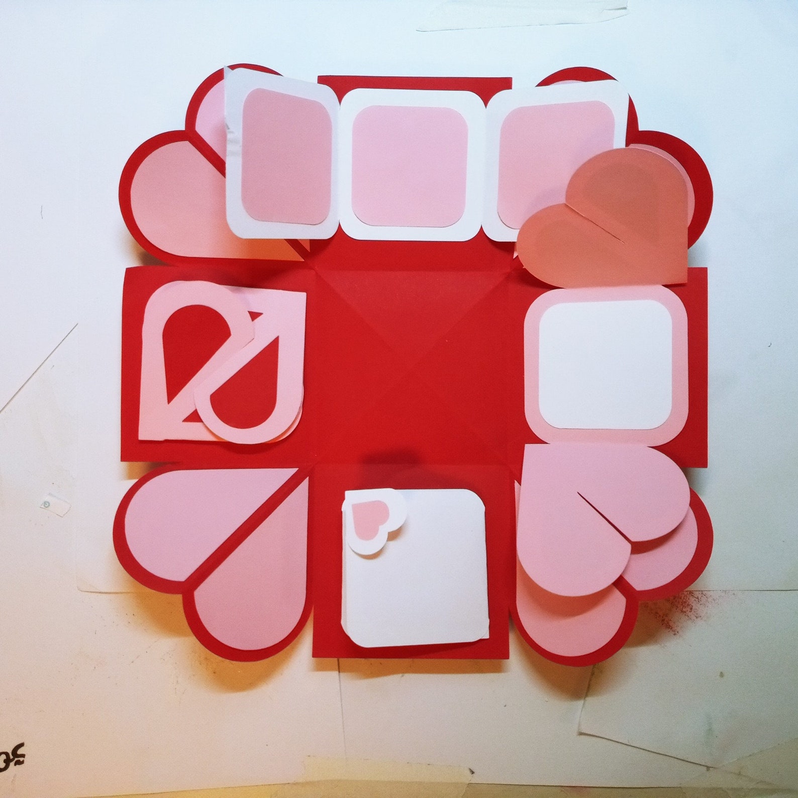 SVG Exploding Box, Explosion Heart Card,valentine's Day, Pop up Card ...