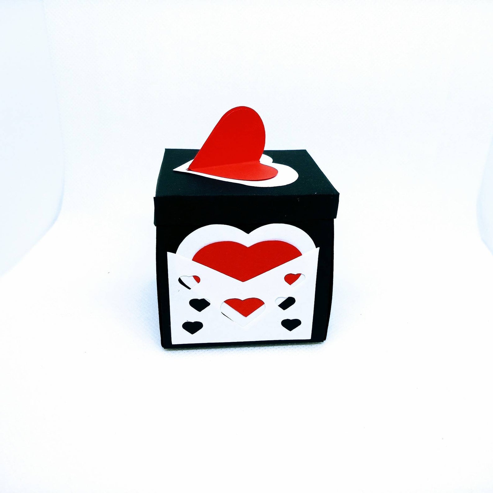 Exploding Box Svg. Explosion Pop up Card. Love Hearts Lace. Valentine ...