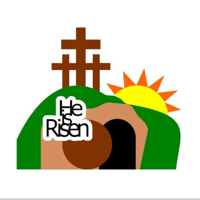 Jesus and the Tomb Clipart - Etsy