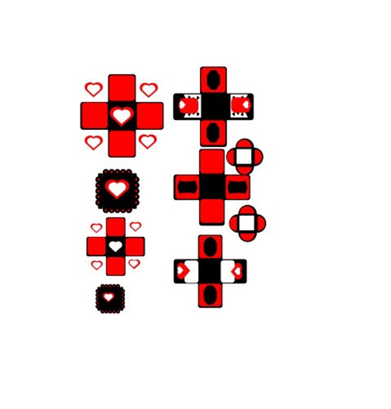 Explosion Box SVG Exploding Box Explosion Heart Card - Etsy