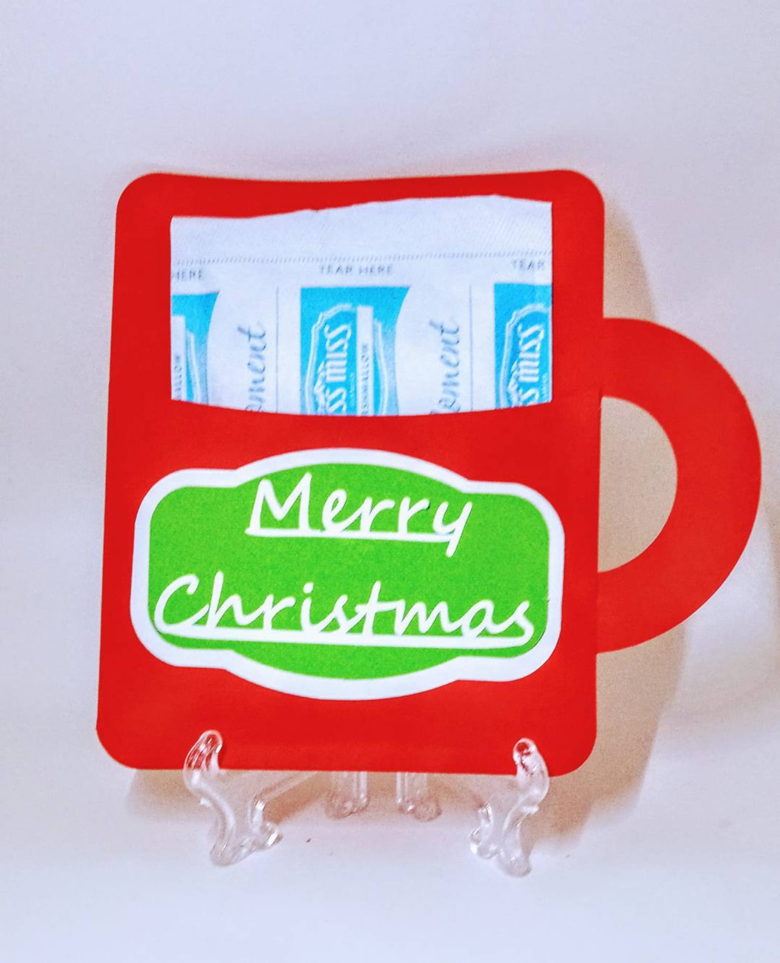 Hot Cocoa Packet Holder. Hot Cocoa Mug Pocket Card Chocolate | Etsy
