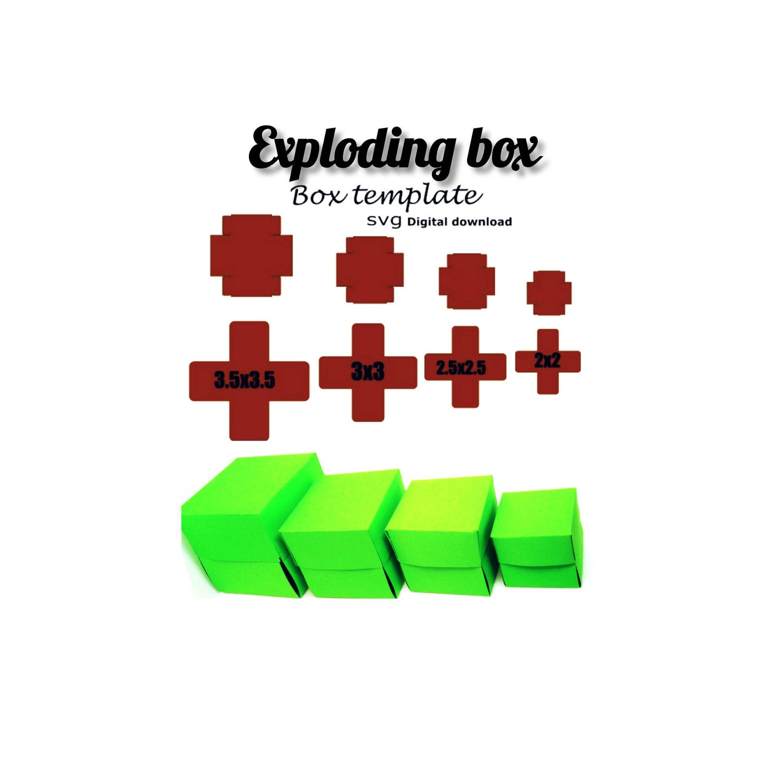 SVG Exploding Box,nesting Boxes Explosion ,st. Patrick's Day,pop Up ...