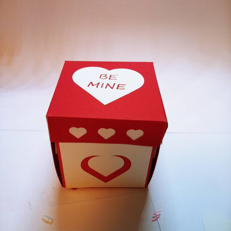 Exploding Box Svg Waterfall Photo Box Valentine Explosion | Etsy