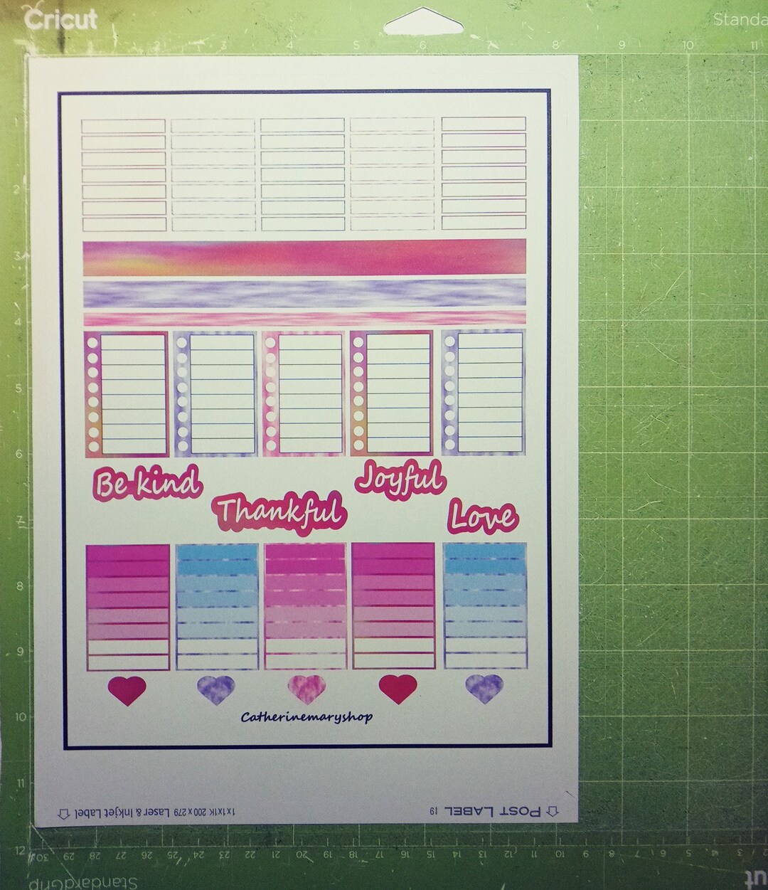 Planner Sticker Sheet.pdf PNG Cicut Print Then Cut. Bonus Encouragement ...