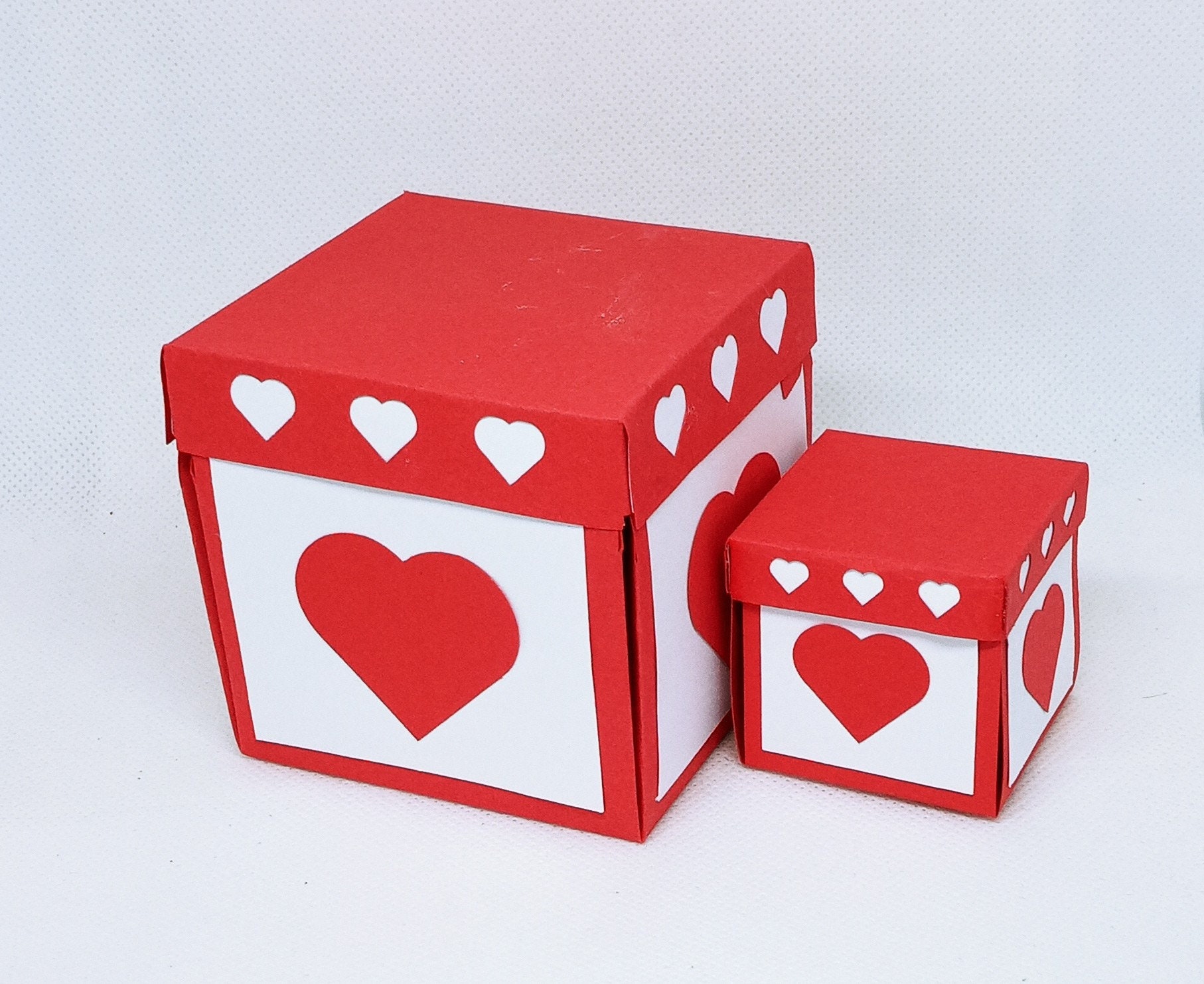 Exploding Box Svg Triple Heart Box With Three Layer Explosion | Etsy