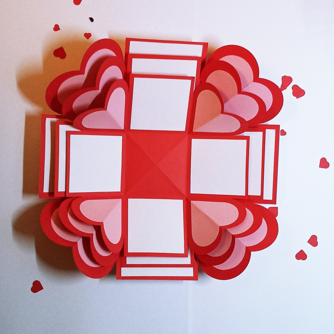 Exploding Box Svg Triple Heart Box With Three Layer Explosion | Etsy