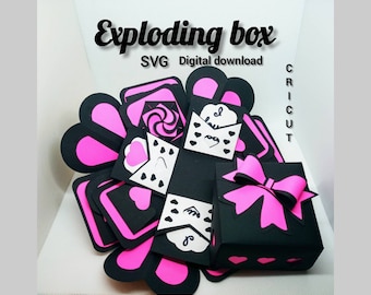 Exploding Box Svg | Etsy