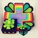 SVG Exploding Box Shamrock Rainbow St. Patrick's - Etsy