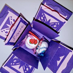 Explosion Box With Butterfly Pocket Svg - Etsy