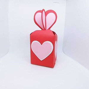 Double Heart. Heart Box Template. Heart Closure Gable Box SVG. Gift Box ...