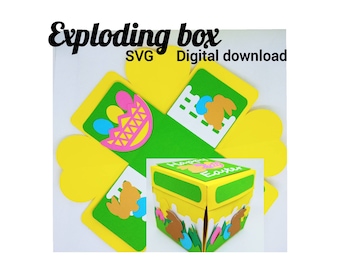 Exploding Box Svg - Etsy