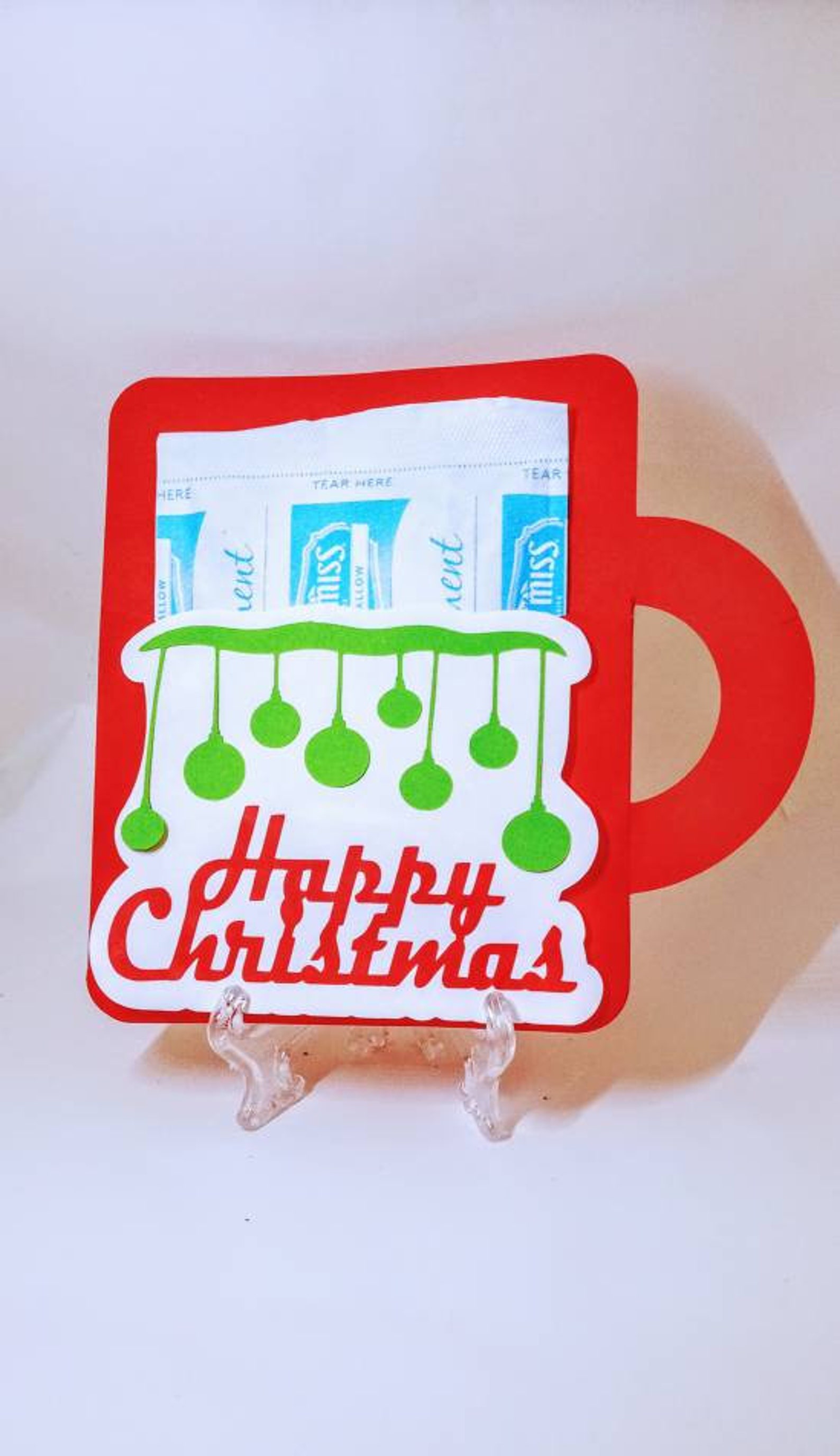 Hot Cocoa Packet Holder. Hot Cocoa Mug Pocket Card Chocolate | Etsy