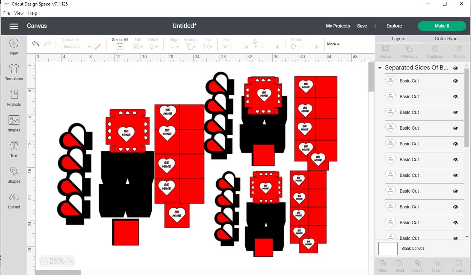 Exploding Box Svg 3 Layer Boxes With Lids and Separated Sides for ...
