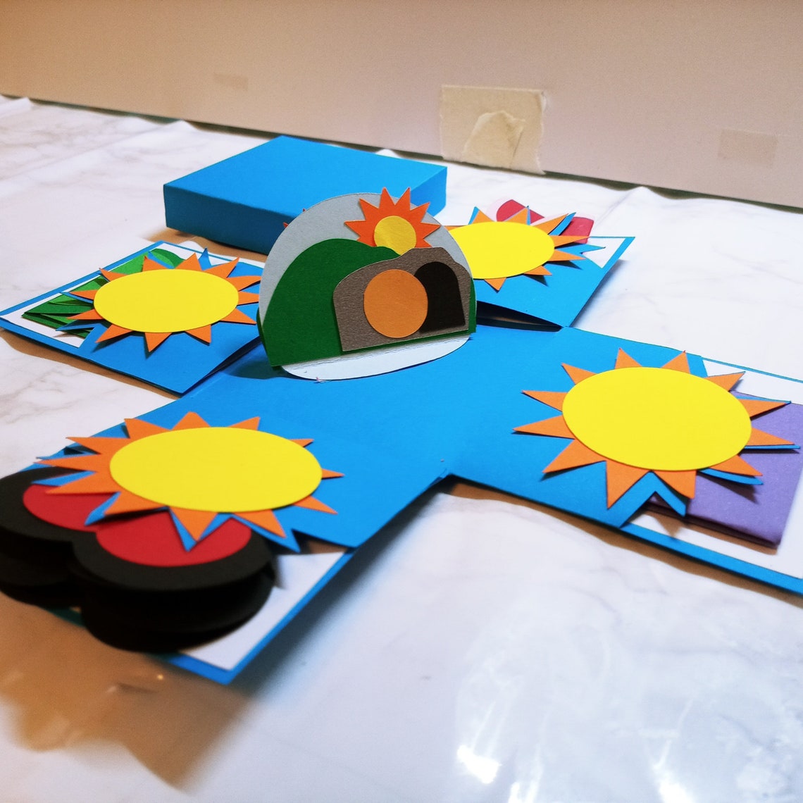 Exploding Box SVG 3 Layer Easter Design He is Risen 12 | Etsy