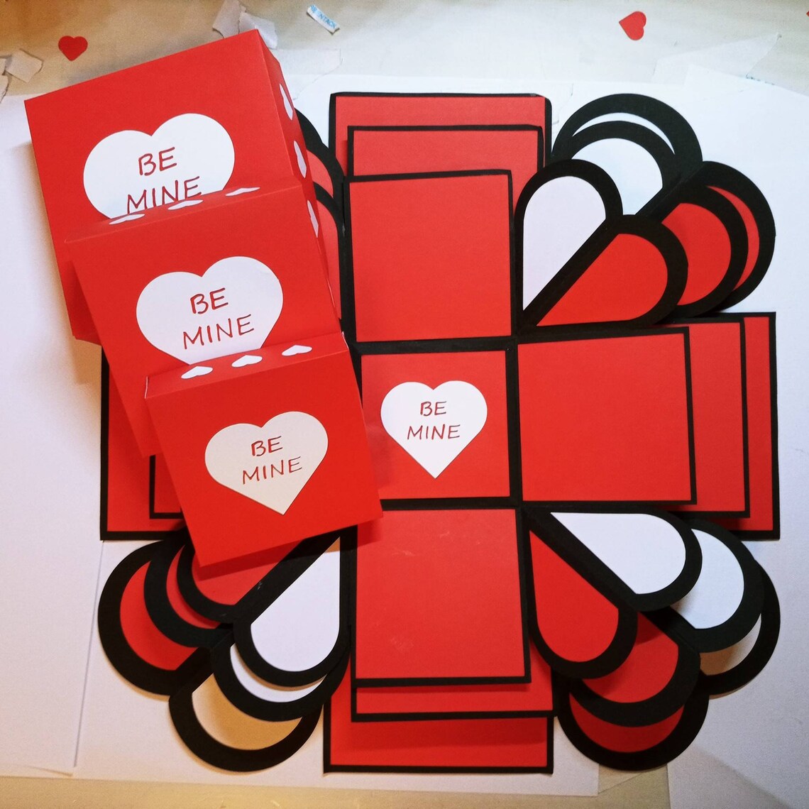 Exploding Box Svg 3 Layer Boxes With Lids and Separated Sides | Etsy