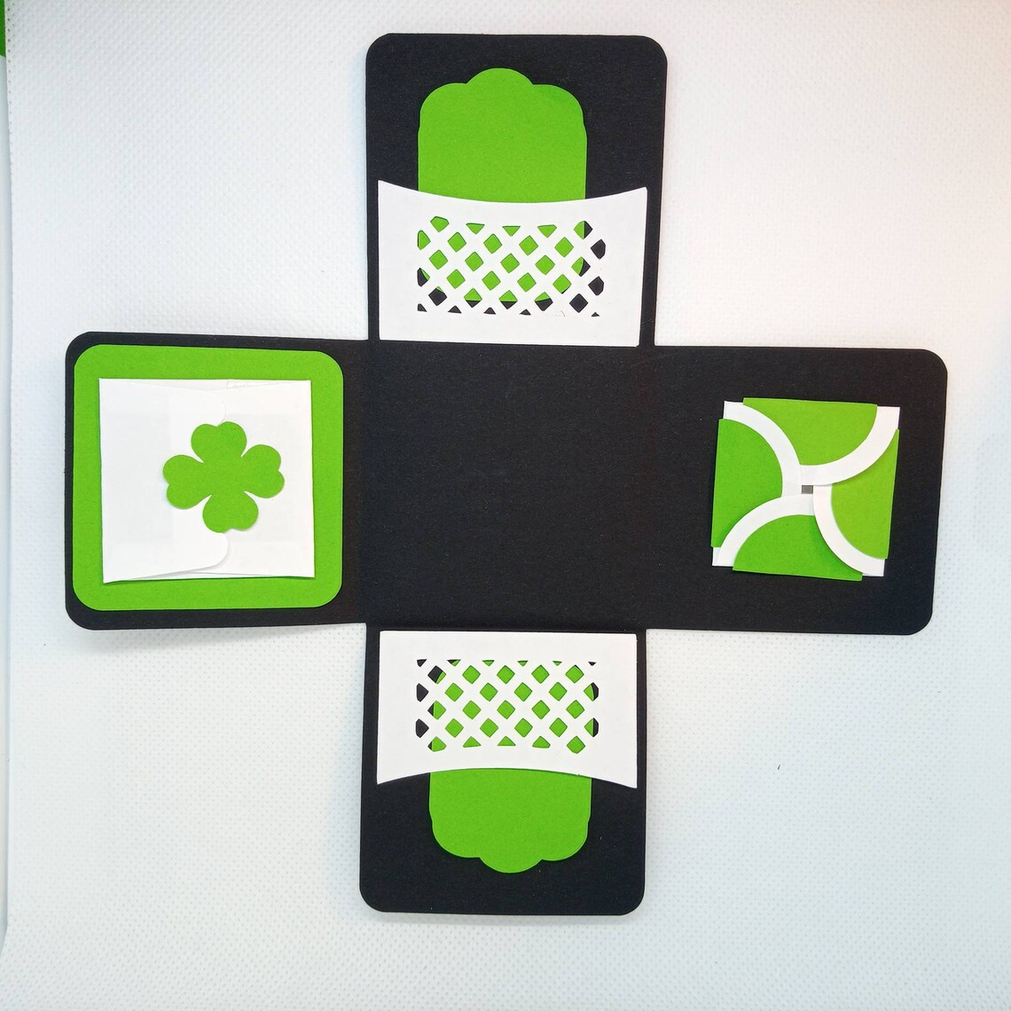 Exploding Box SVG, Shamrock Box, St. Patty's Day Gift, St. Patrick's ...