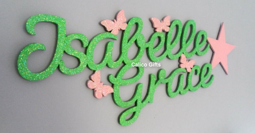 Wall Names Childrens Names Nursery Decoration Personalised Decor Large ...