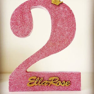 2nd Birthday Party Number 2 Personalised Number 2 Princess Party Baby ...