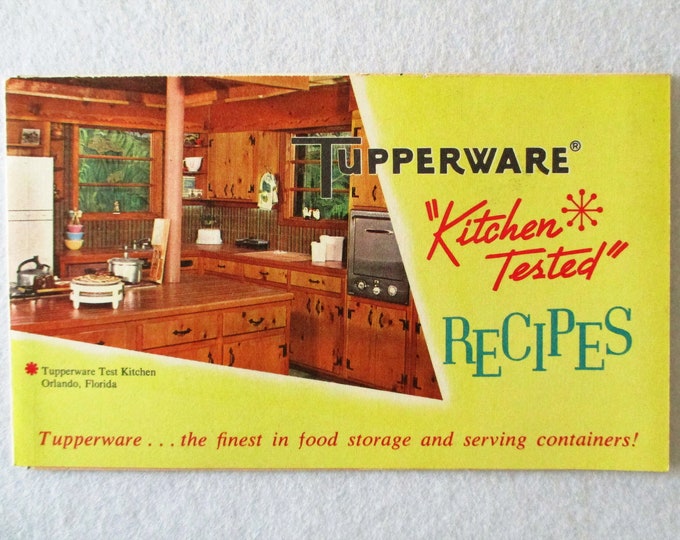 1960's Tupperware Recipe Booklet 8 Recipe Cards Vintage Advertising ...