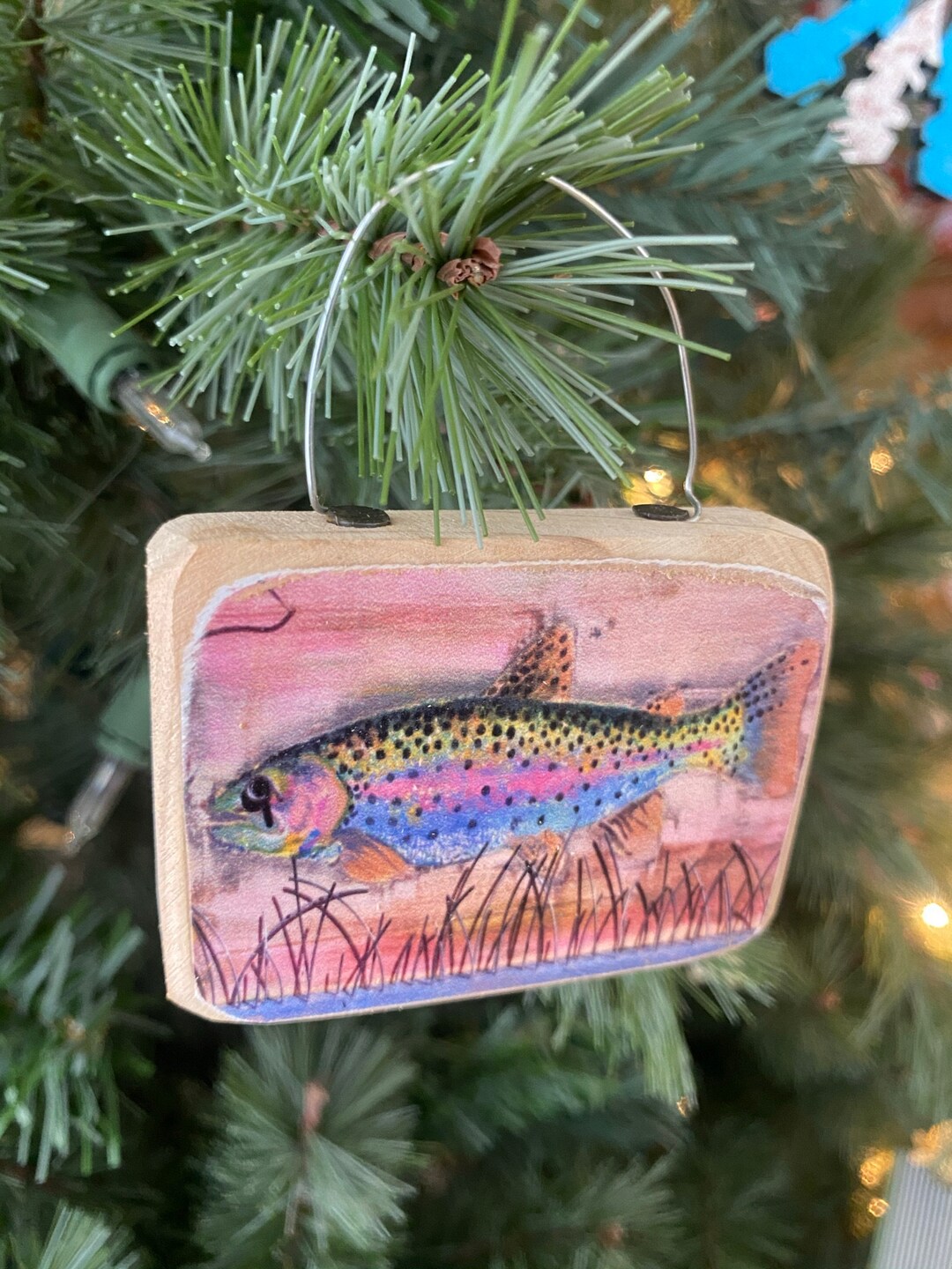Trout Fish Art, Angler Art, Rainbow Trout, Colorado Fish Painting, Gift ...