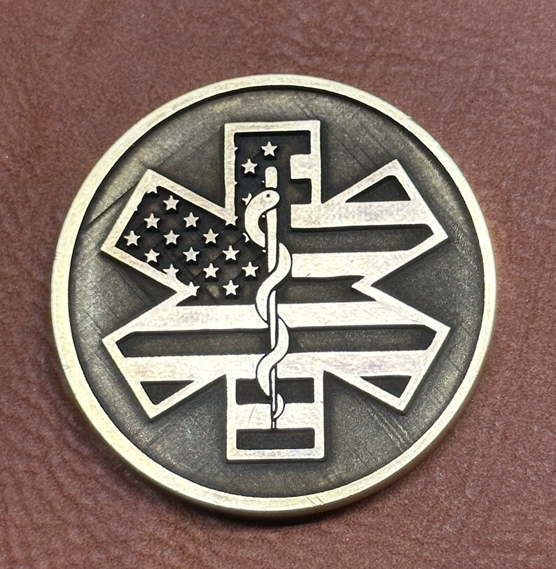 Custom Personalized EMT Challenge Coin - Etsy
