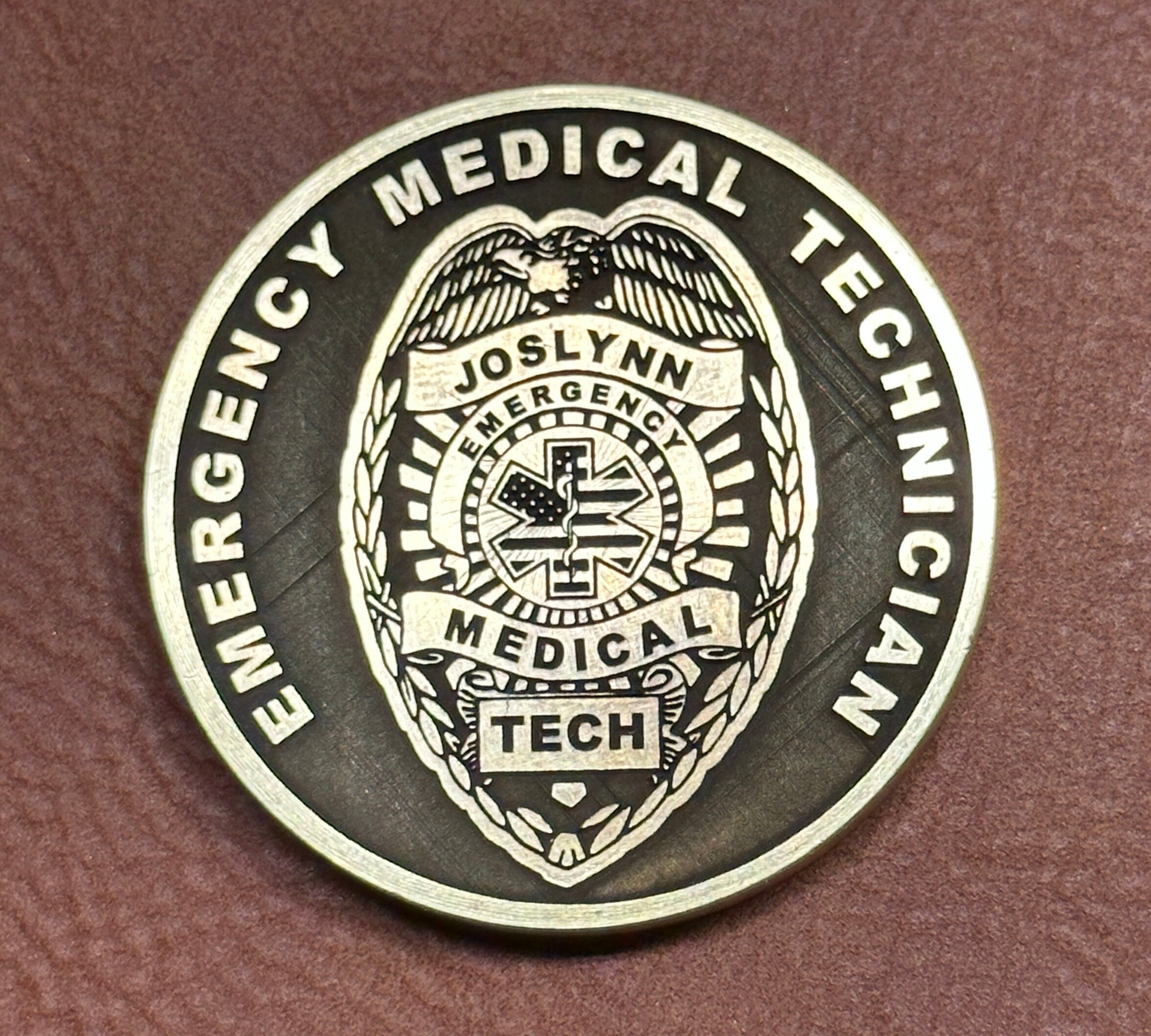 Custom Personalized EMT Challenge Coin - Etsy
