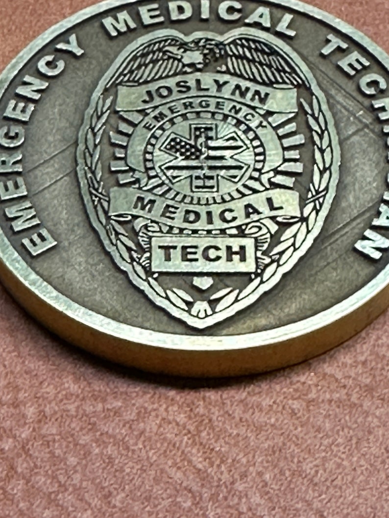 Custom Personalized EMT Challenge Coin - Etsy