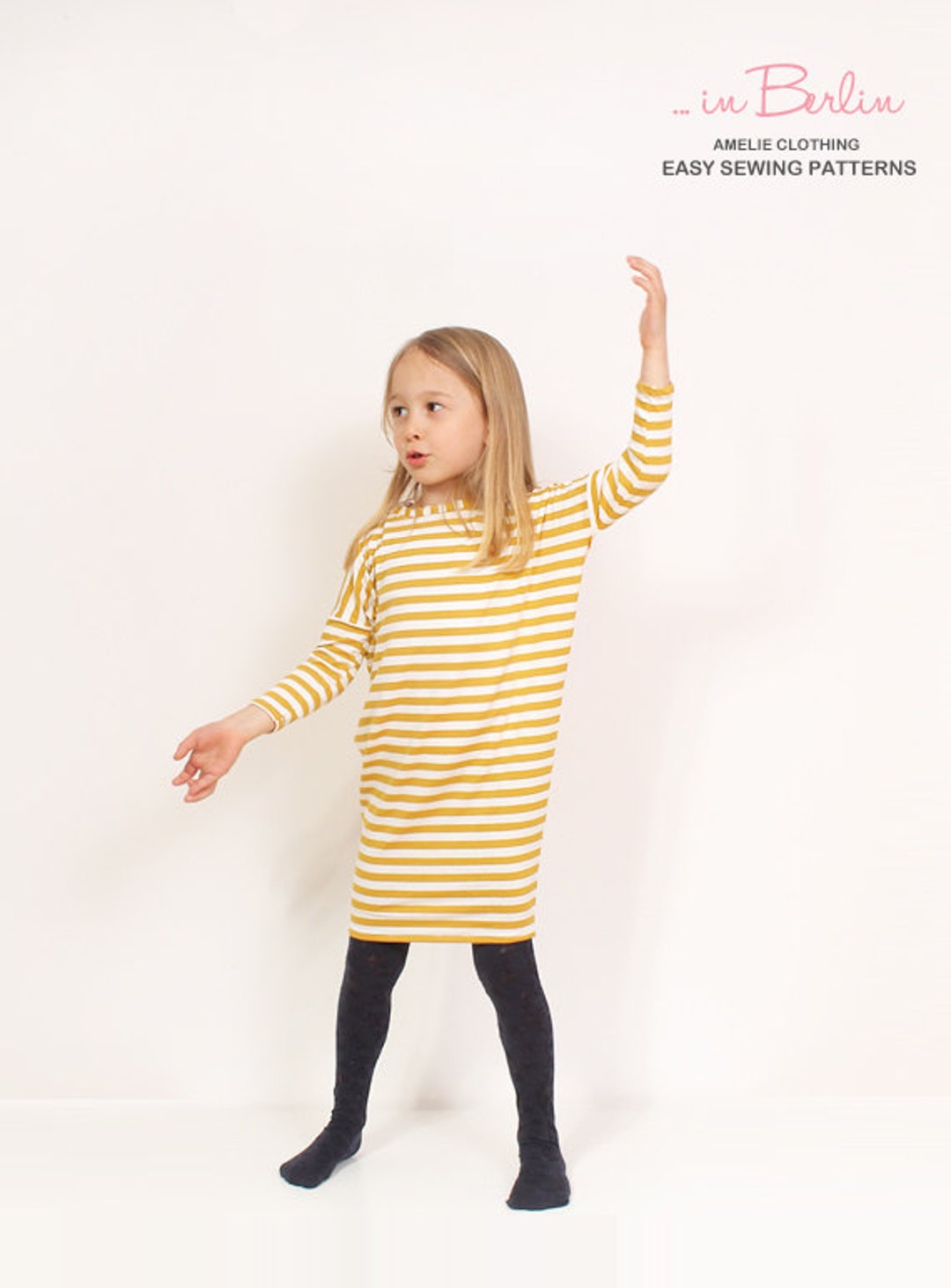 NEW Zanna Tunic/dress Knit Pattern for Girls - Easy Girls Knit Dress ...