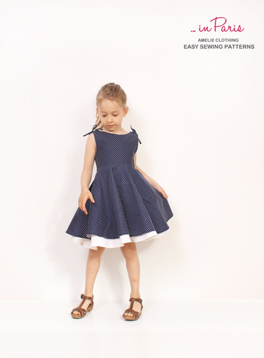 Adria Circle Dress Pattern Girls Dress Sewing Patterns - Etsy