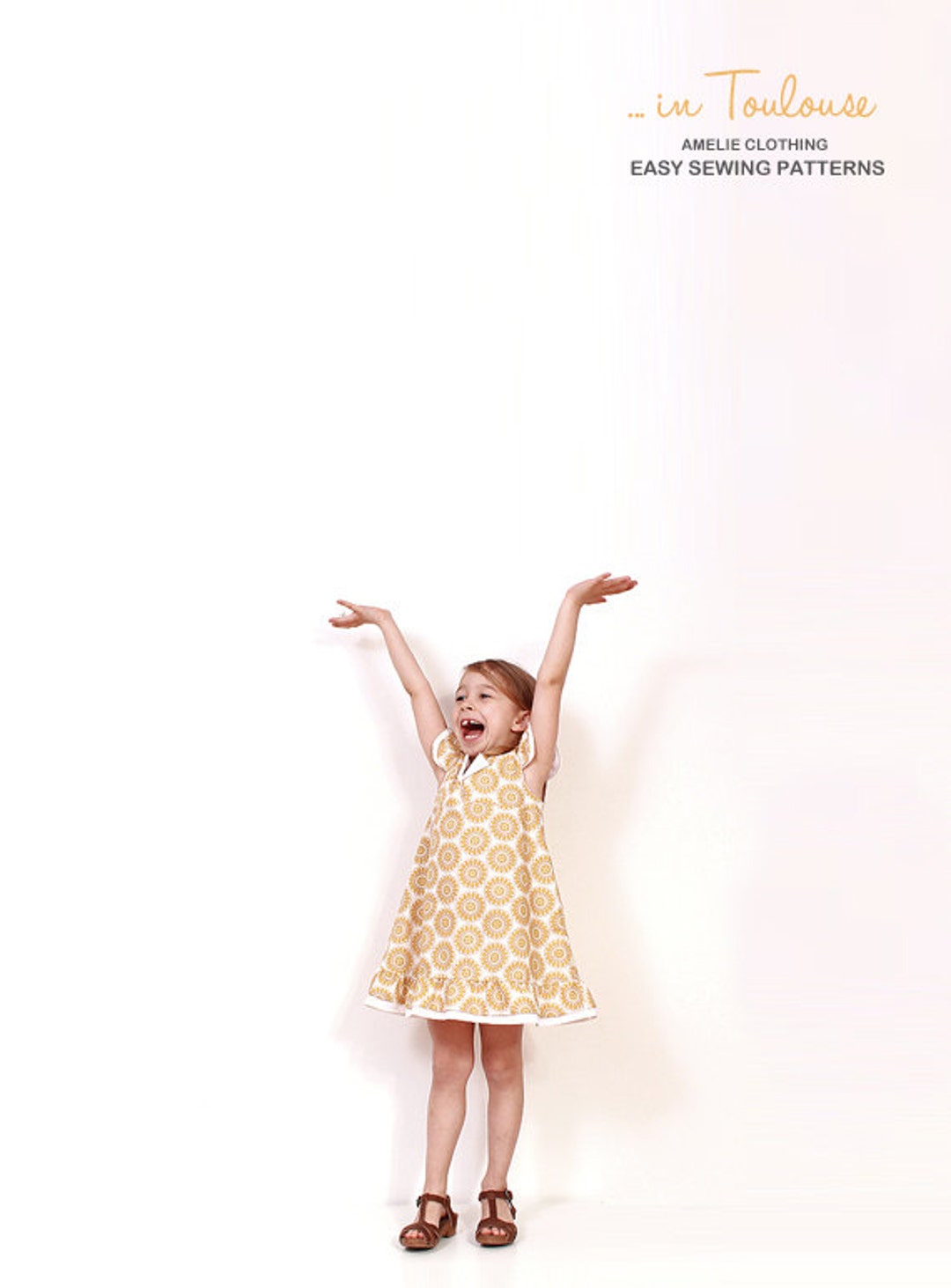 Vintage Girls A LINE DRESS Pattern - Easy Childrens Sewing Patterns ...