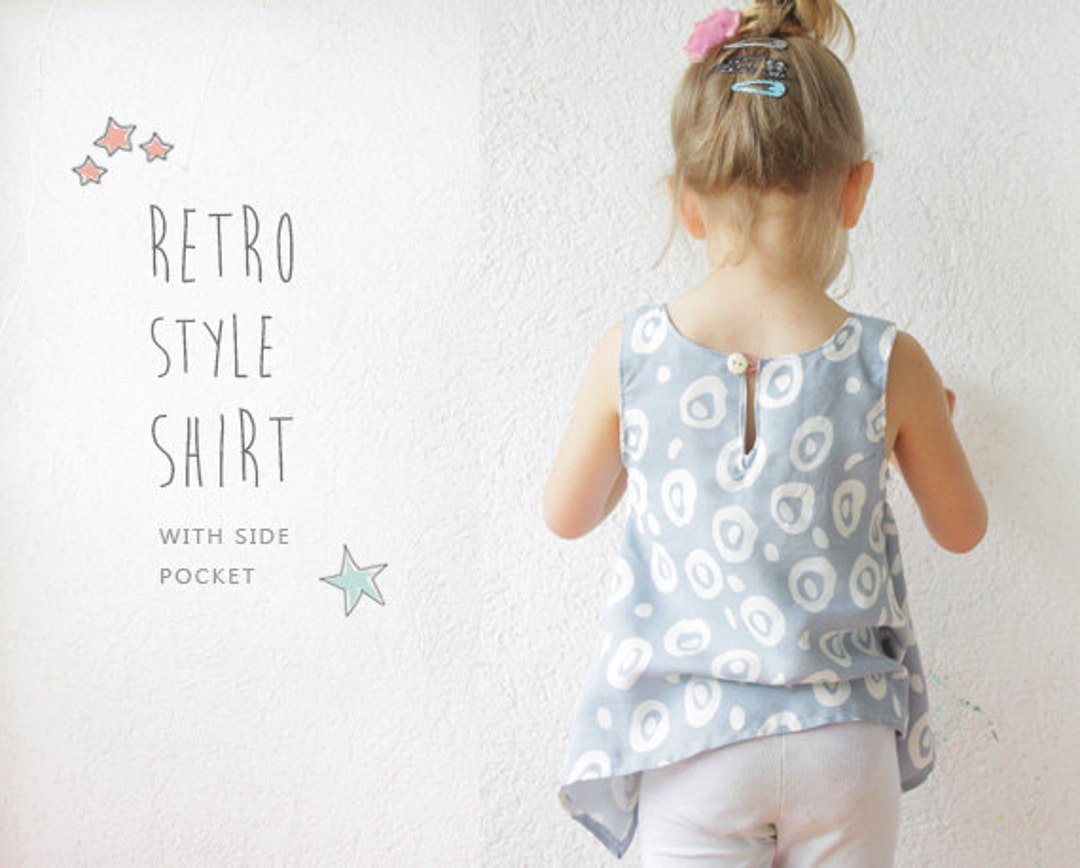 Retro SHIRT Pattern - Pdf Toddler Sewing Tutorial - 2 to 9 Years - Etsy