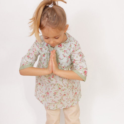 Floral Toddler TUNIC Pattern Pdf Easy Children Sewing - Etsy