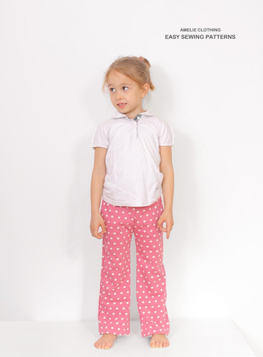 Play PANTS Pattern Girls Pocket Pants Pattern Pdf EASY Children Sewing ...