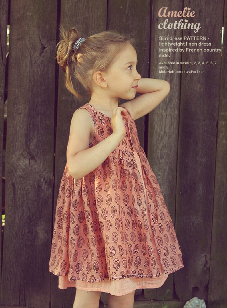 Nohara Dress Twirly Dress Pattern Toddler Sewing Patterns - Etsy Denmark