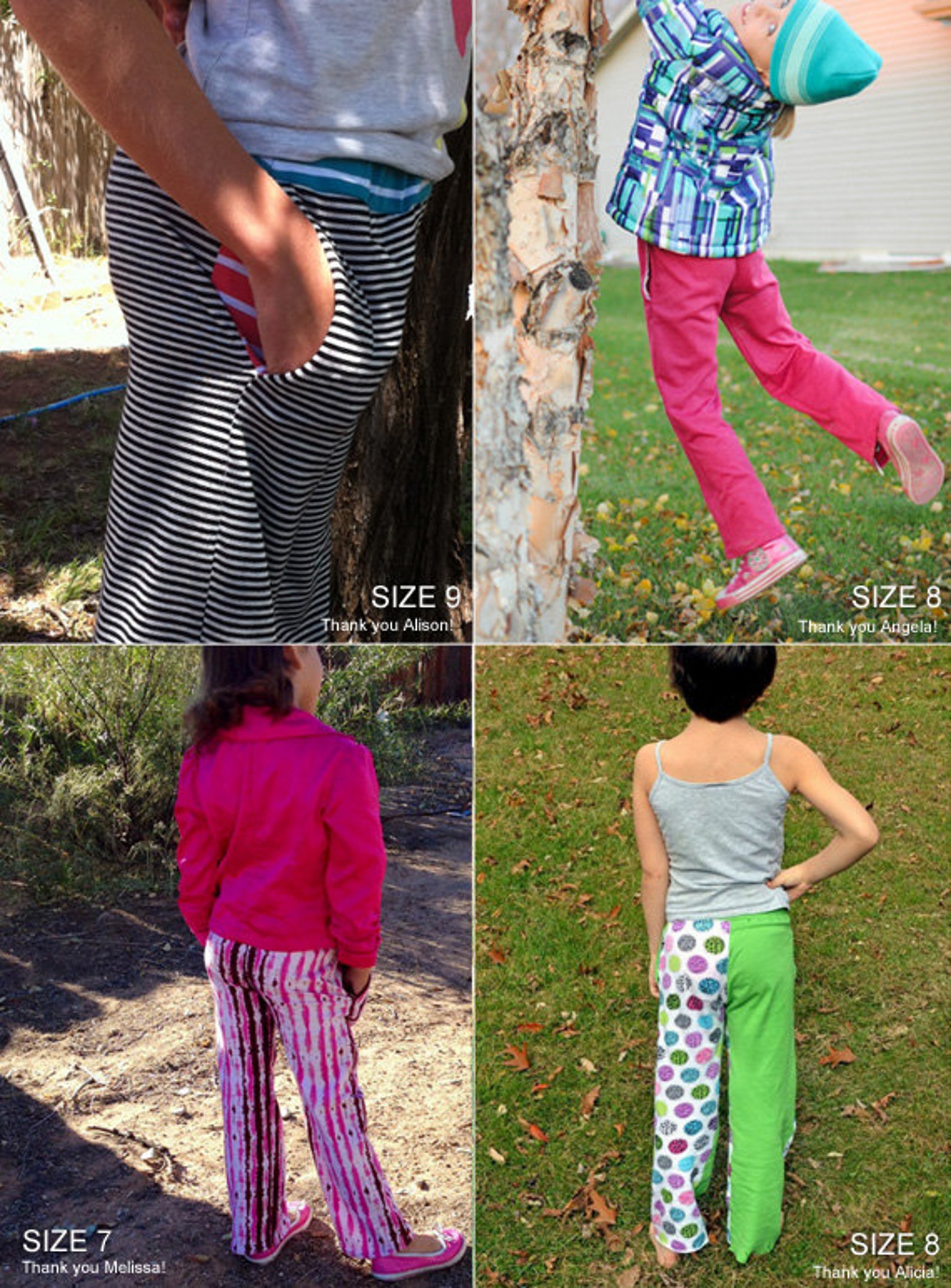 Play PANTS Pattern Girls Pocket Pants Pattern Pdf EASY - Etsy