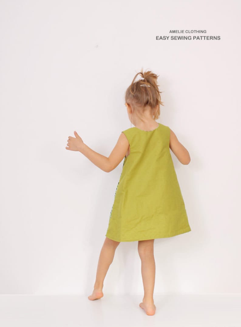 Reversible A Line DRESS Pattern Girls Dress Patterns Pdf | Etsy