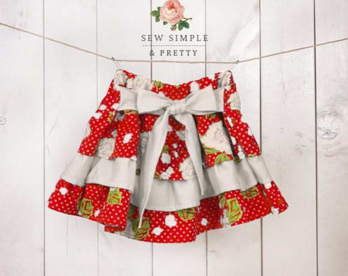 Girls Skirt Pattern Pdf L Toddler Ruffle Skirt Pattern L Easy Children ...