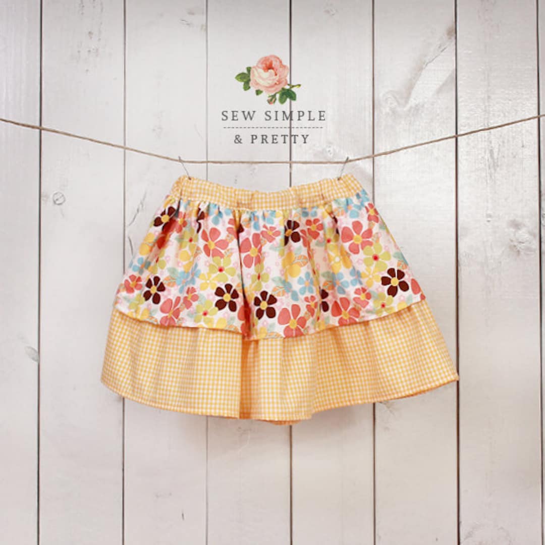 Toddler Skirt Patters Pdf - Easy Children Sewing Pattern - INSTANT ...