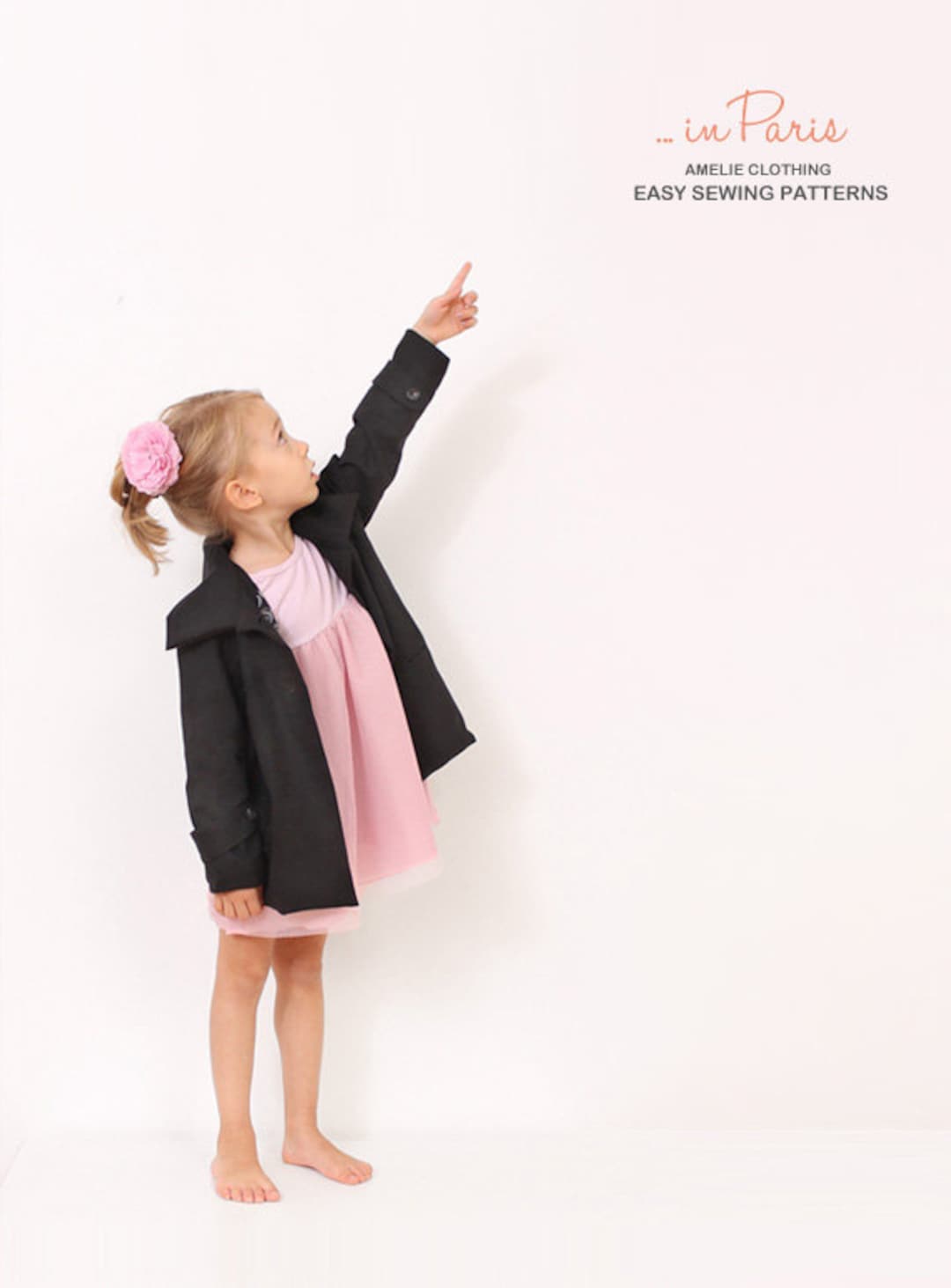Little Girls COAT Pattern - Pdf Children Sewing Patterns - Sizes 3T, 4 ...