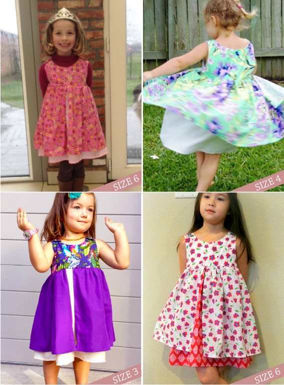 Nohara Dress Twirly Dress Pattern Toddler Sewing Patterns - Etsy