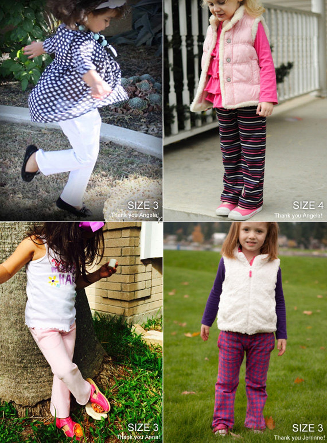 Play PANTS Pattern - Girls Pocket Pants Pattern Pdf - EASY Children ...