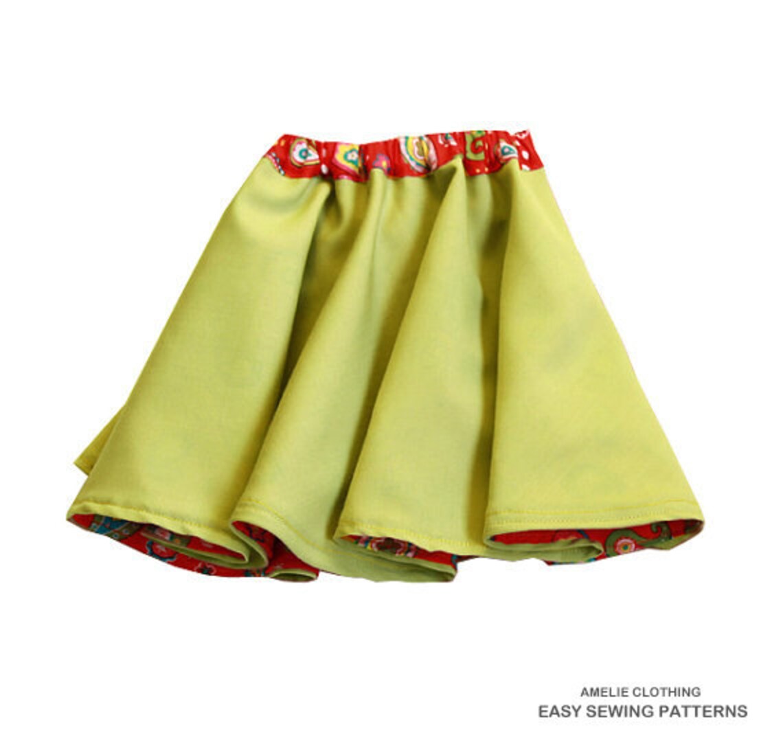 Girls Skirt Pattern Pdf Reversible Skirt Ebook Tutorial - Etsy