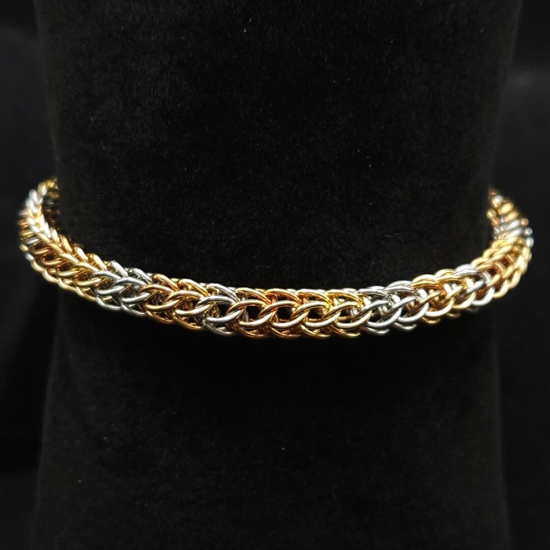Foxtail Tri-color Chainmail Bracelet - Etsy