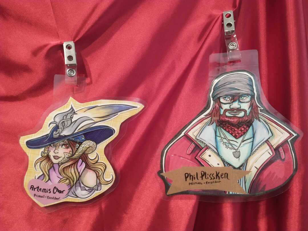 Custom Character Handmade Convention Badge | Wol Fanfest FF14 FFXIV XIV ...