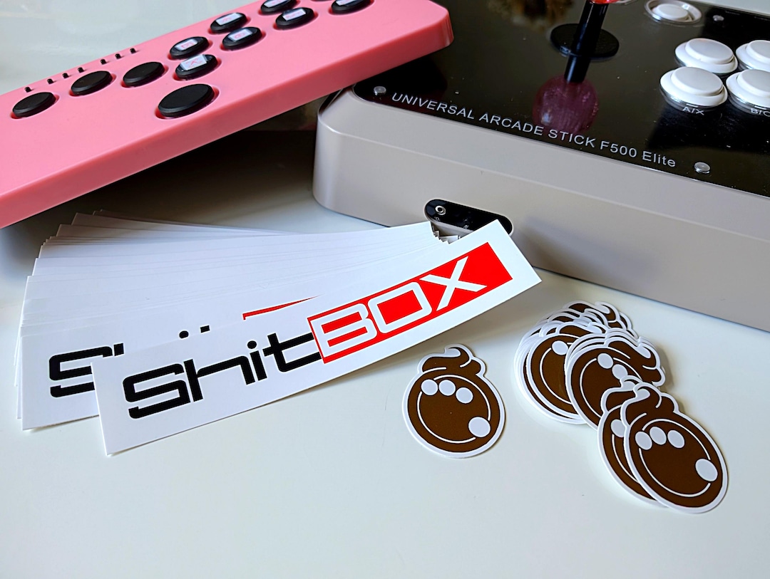 Leverless Controller Parody Sticker Set | FGC Fightstick Fighting Games ...