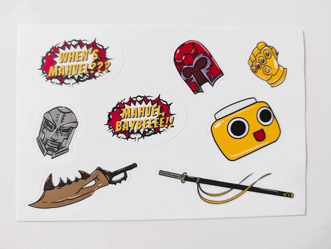 Mvc Sticker Sheet | FGC Fighting Games Stickers - Etsy