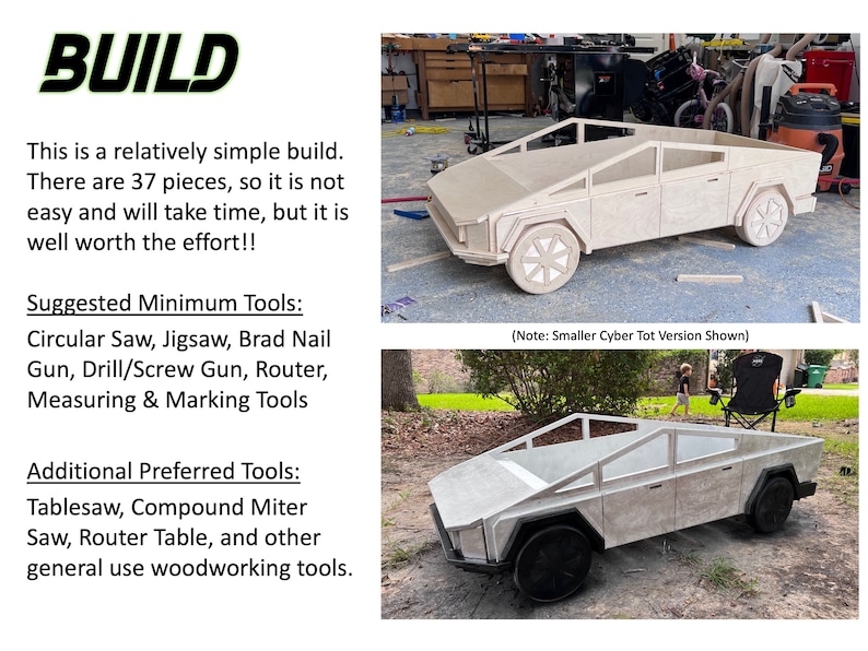 CYBERTRUCK Bed - Twin Size Plans - Etsy