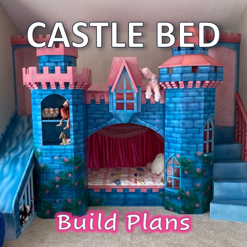 Princess Castle Bed Plans Only for CNC Bed Woodworking - Etsy