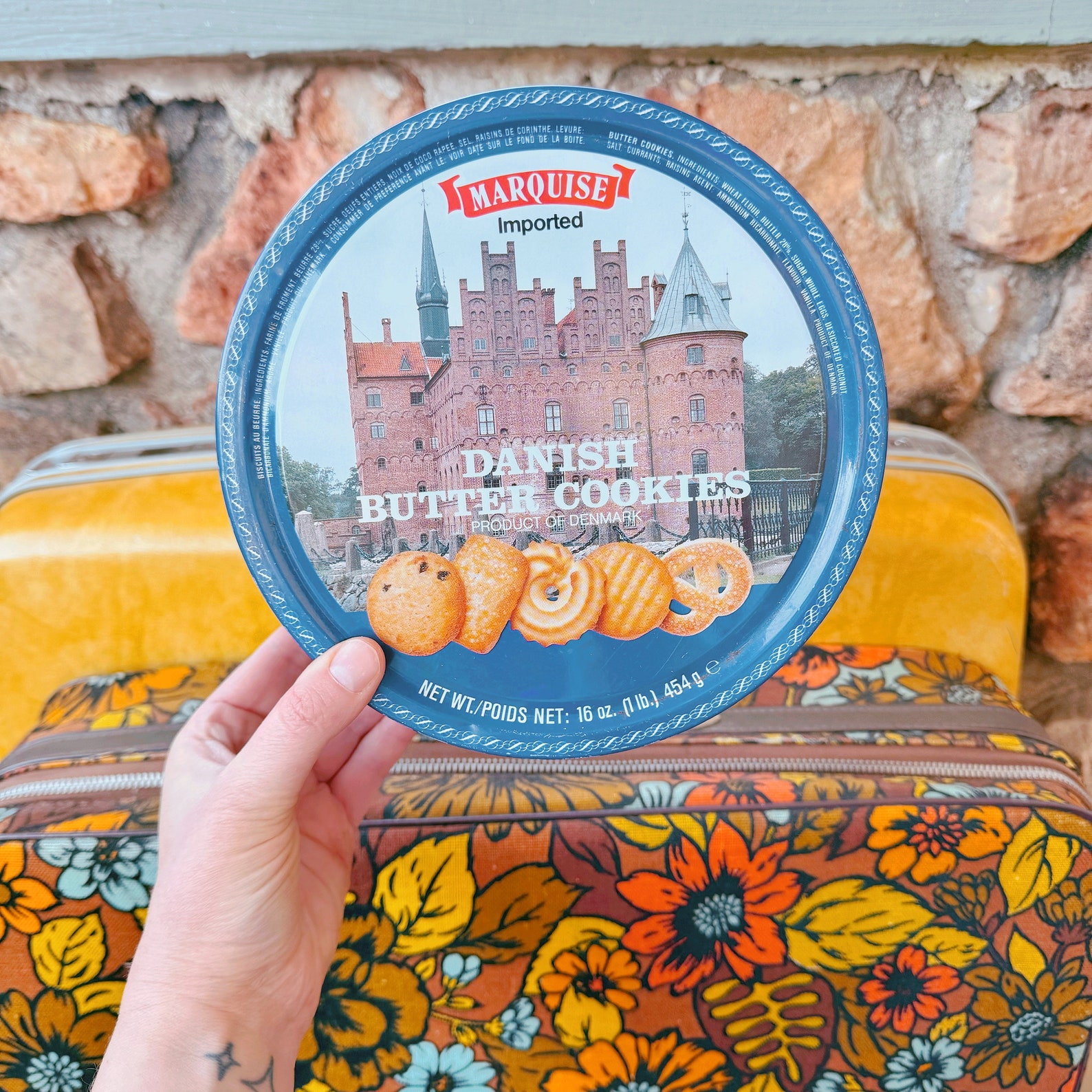 Vintage Danish Butter Cookie Metal Tin - Etsy